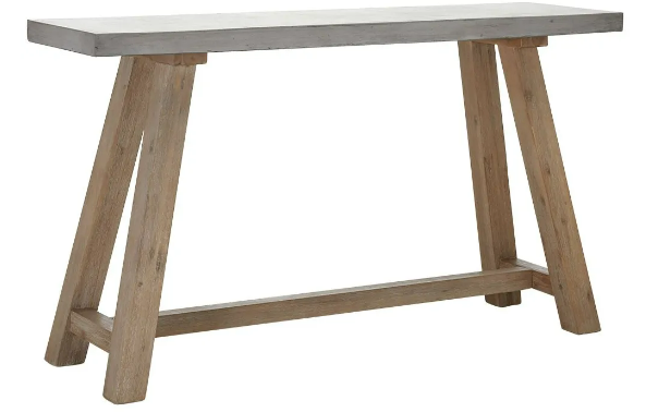 Modern Polished Concrete Console Table - $5 / week (6 week hire ...