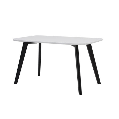 White Top Square Dining Table // Dark legs - $ / week (6 week hire ...