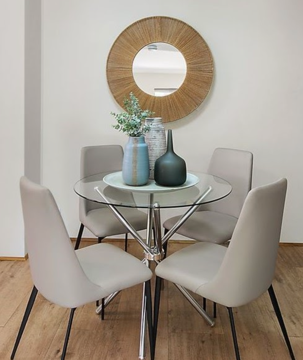 Asha Dining Chair - Taupe – Sydney Furniture Hire